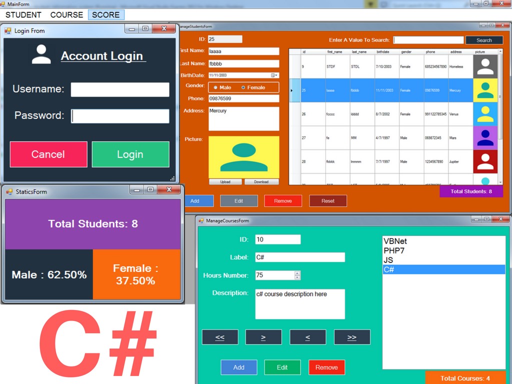 C# Student Information System Source Code - 1BestCsharp C# Student Information System Source Code - 1BestCsharp