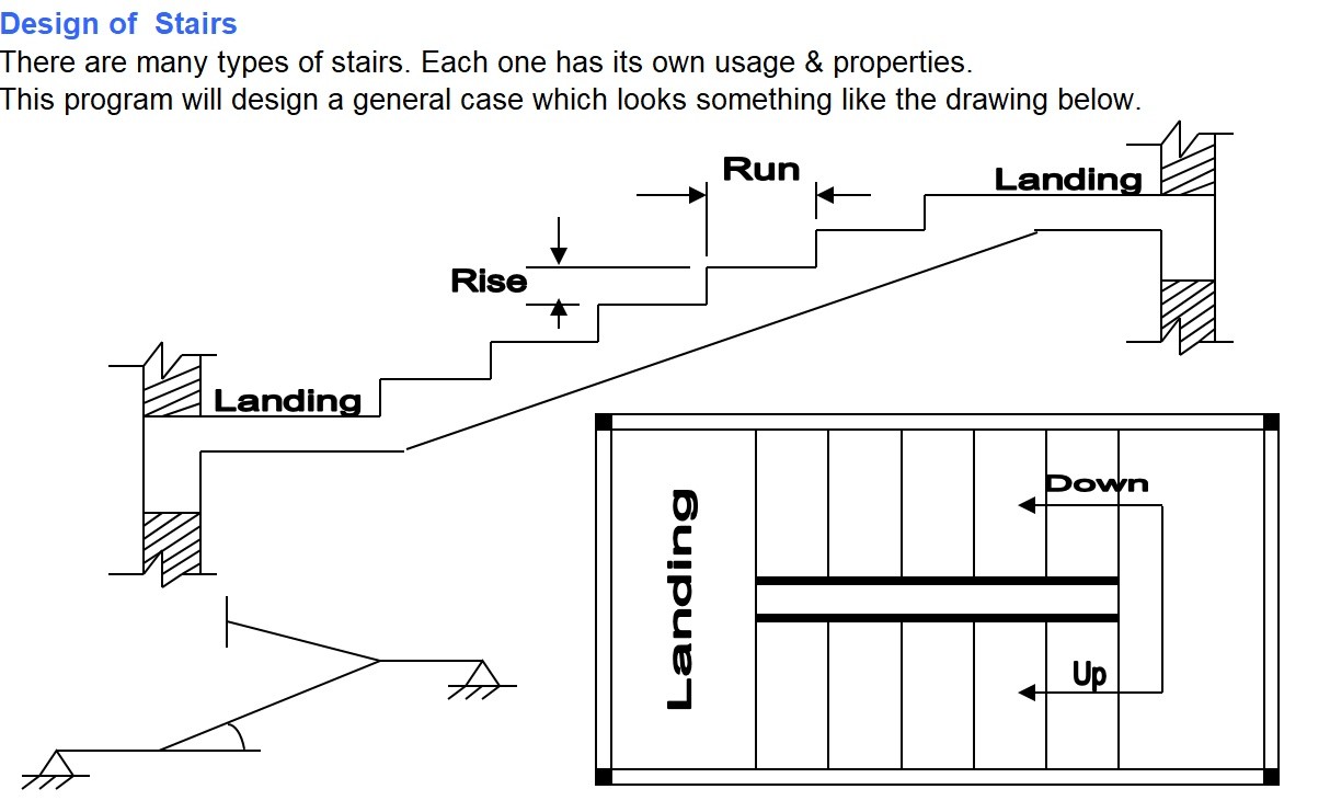 Design of Stairs - Excel Templates