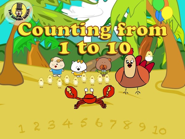 Counting from 1-10 video (mp4) - The Singing Walrus