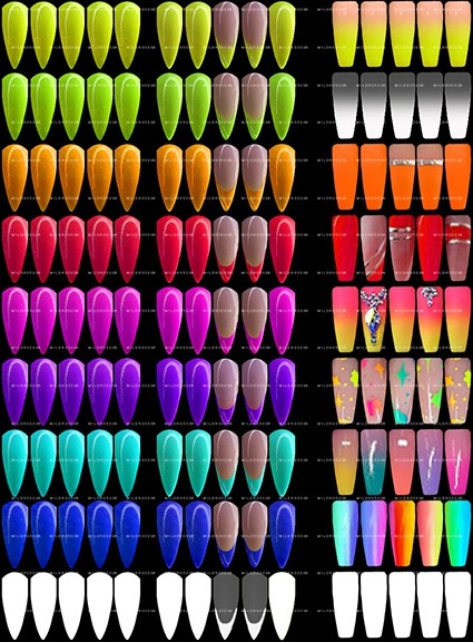 NEON NAIL TEXTURES - WildRoseGr