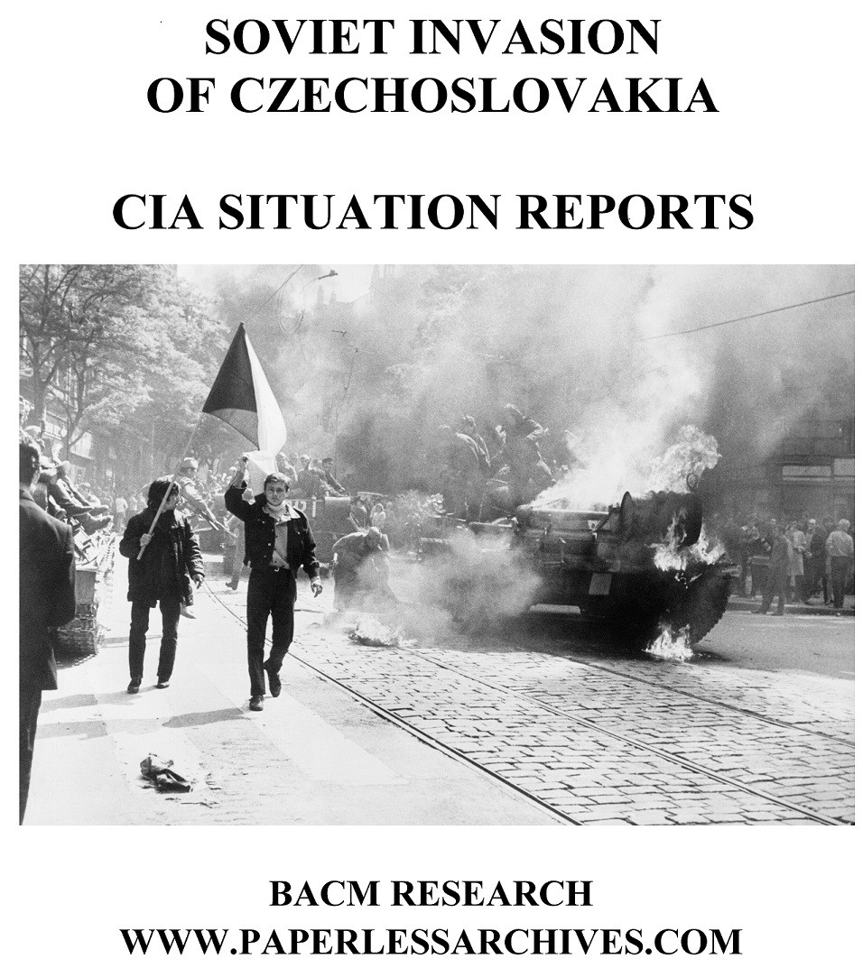 Soviet Invasion of Czechoslovakia CIA Situation Report ...
