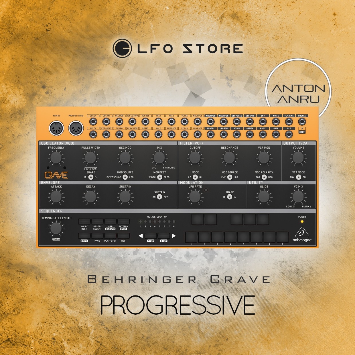 Behringer Crave - Progressive (35 Advanced Patches) - Anton Anru Presets