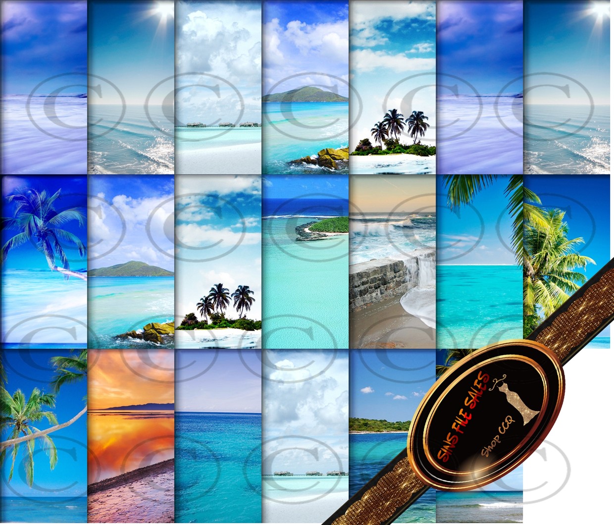 •Beach Collection• 20 Files - IMVU Shop and File Sales