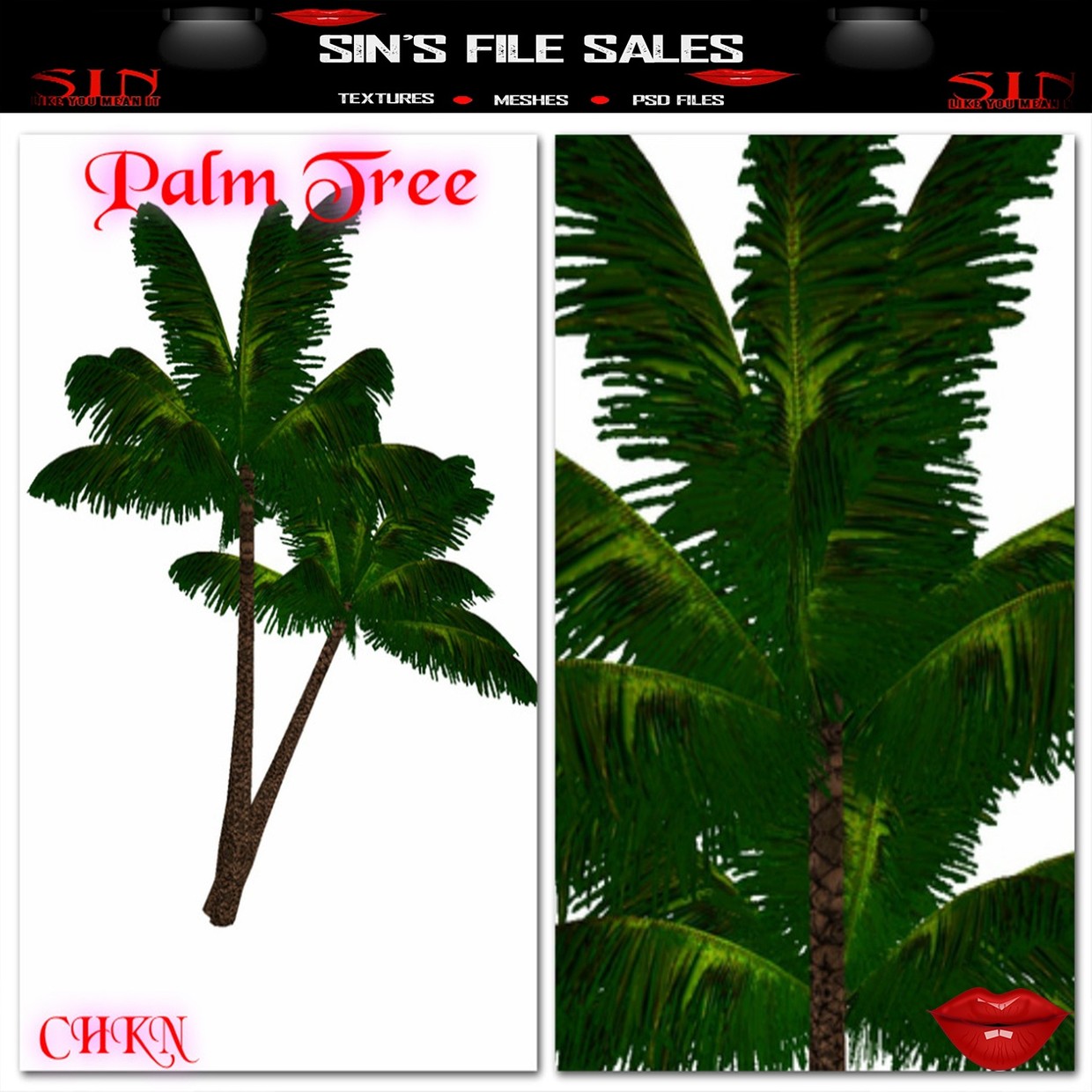 Palm Tree *Mesh - IMVU Shop and File Sales