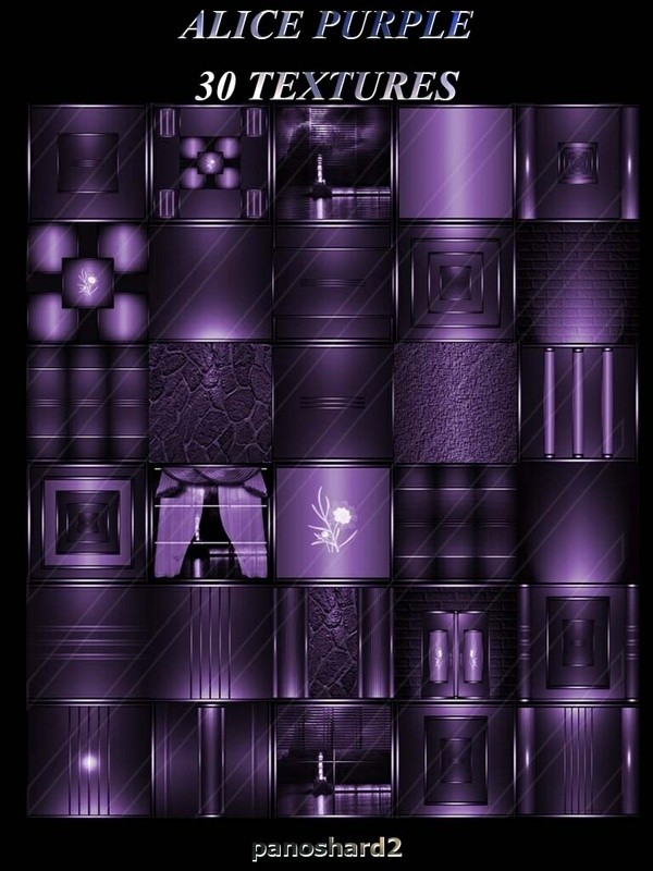 ALICE PURPLE 30 TEXTURES FOR IMVU CREATOR ROOMS - panoshard2 ...