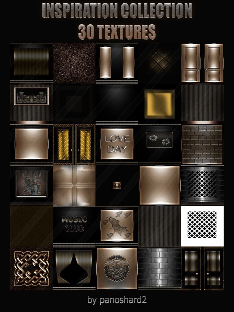 INSPIRATION COLLECTION 30 TEXTURES IMVU ROOM - panoshard2 manufacture ...